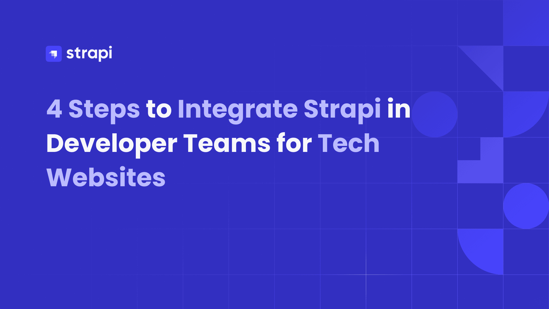 Effortless Strapi Integration for Tech Developers | Strapi