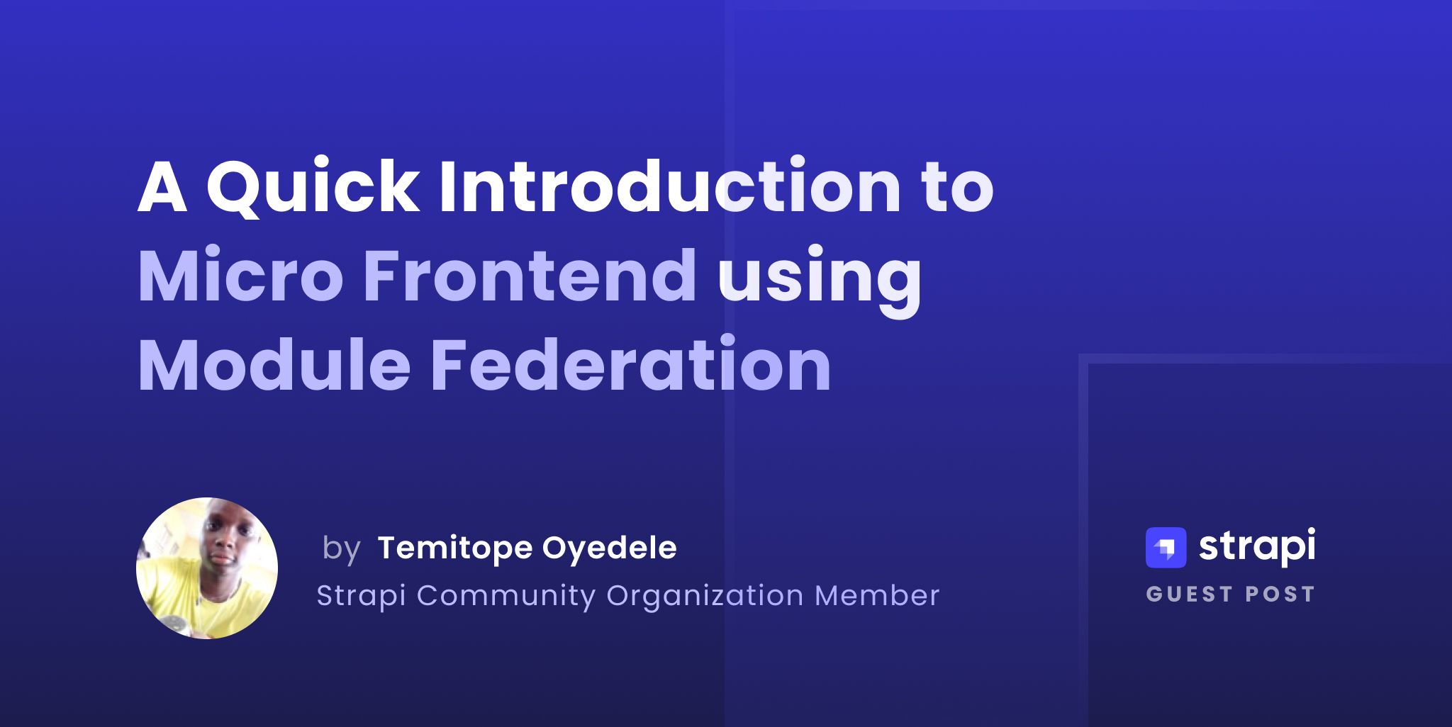An Introduction to Micro Frontend using Module Federation