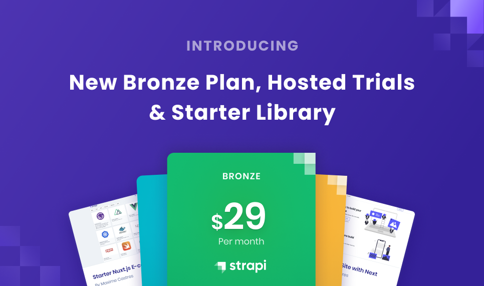 Introducing Bronze Plan, Starter Library and New Hosted Trials