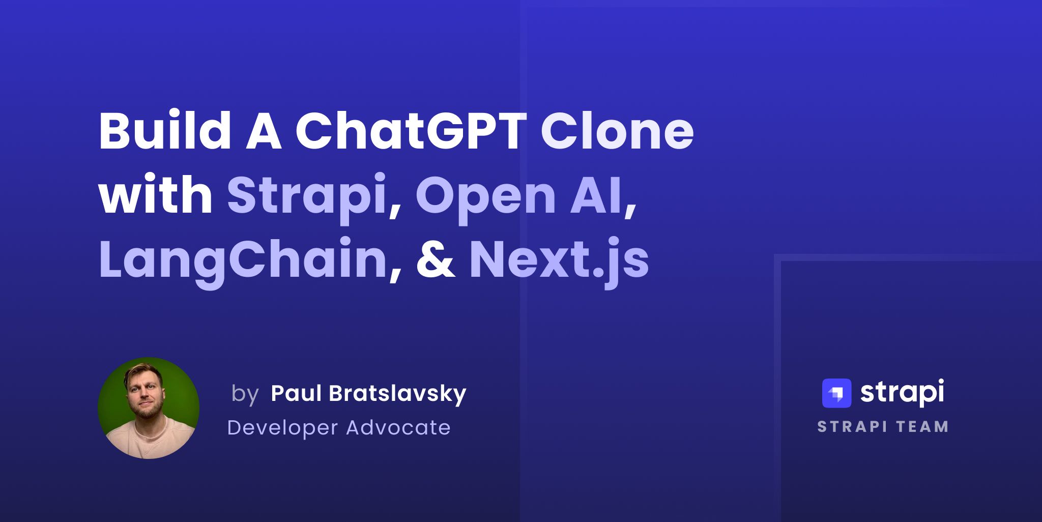 Build A ChatGPT Clone with Strapi