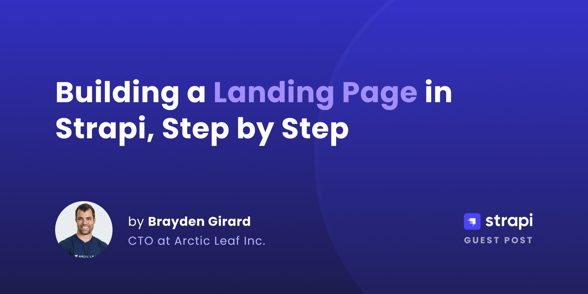 Building a Landing Page in Strapi, Step by Step