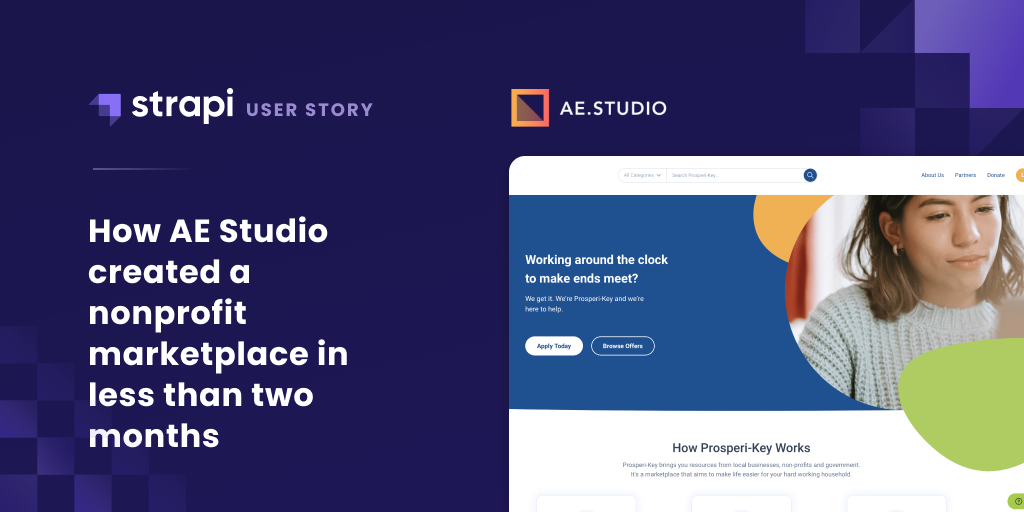 AE Studio made a nonprofit marketplace using Strapi and Next.js