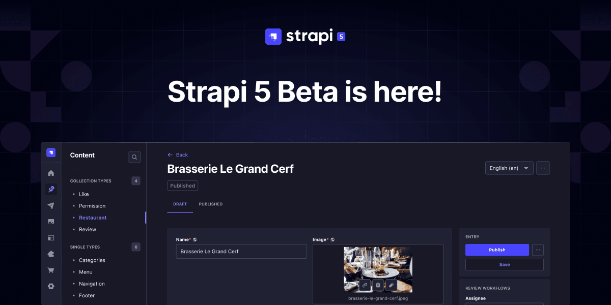 Announcing the Strapi 5 Beta