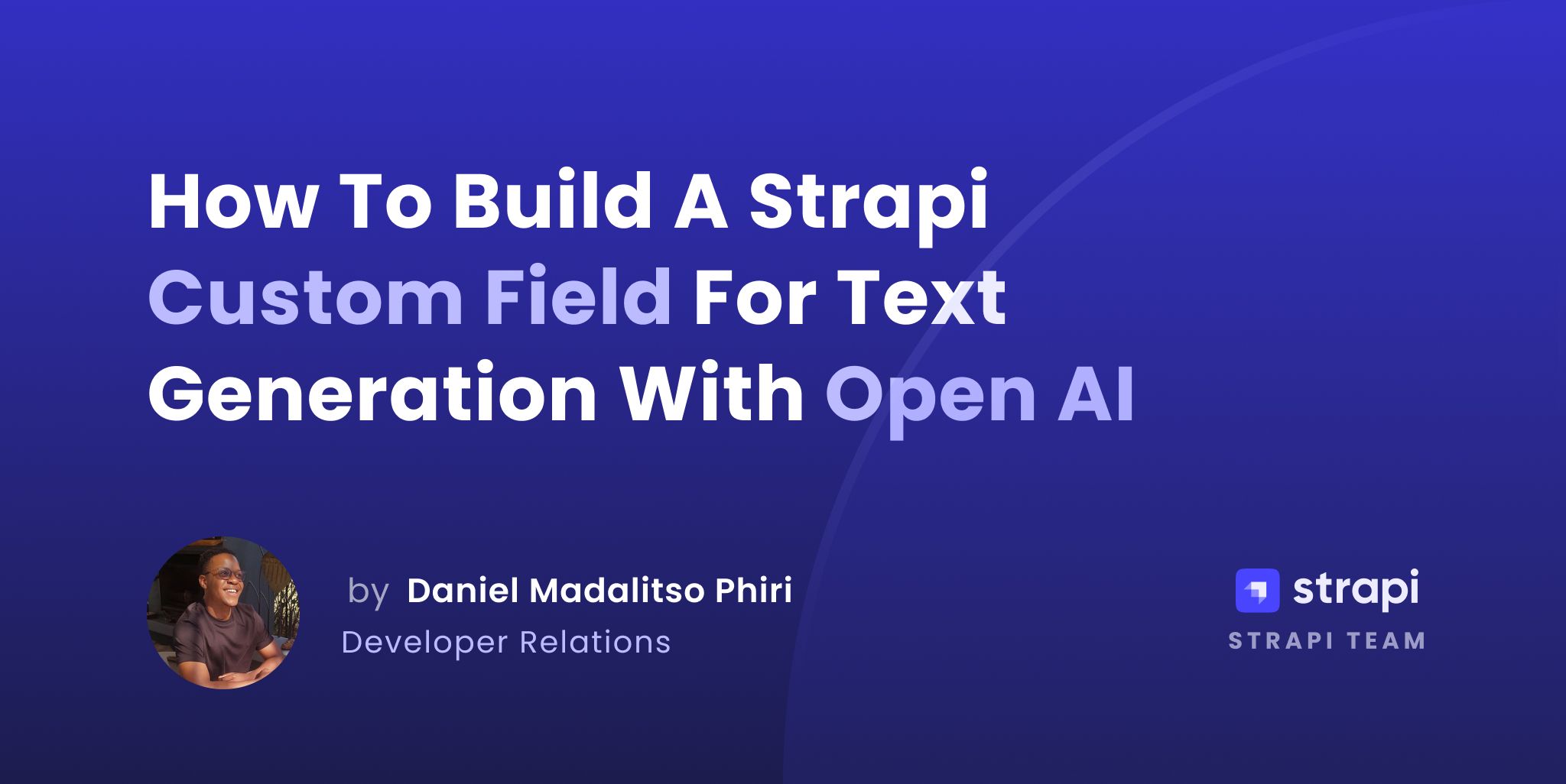 Building a Strapi Custom Field for Text Generation with Open AI
