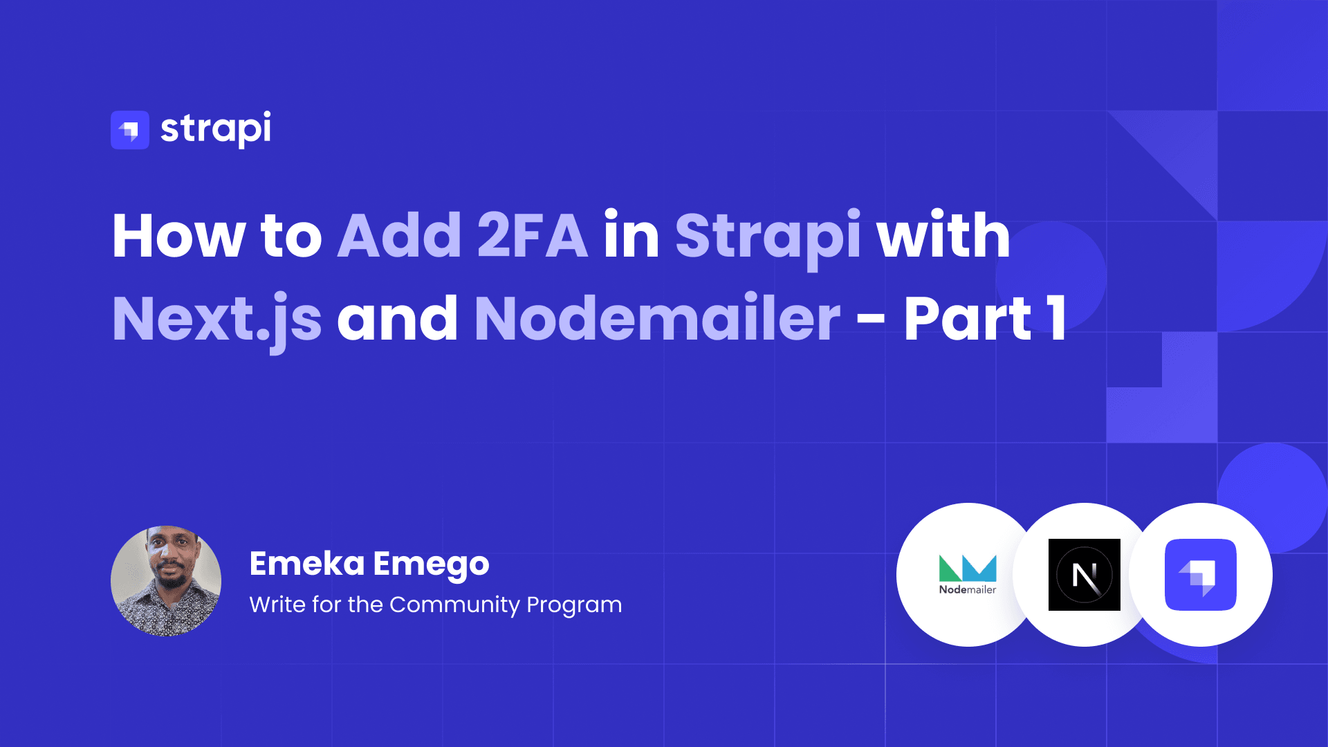 How to Add 2FA in Strapi with Next.js & Nodemailer - Part 1