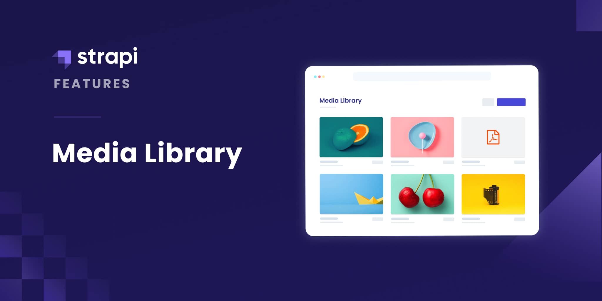 Media Library - Strapi Features