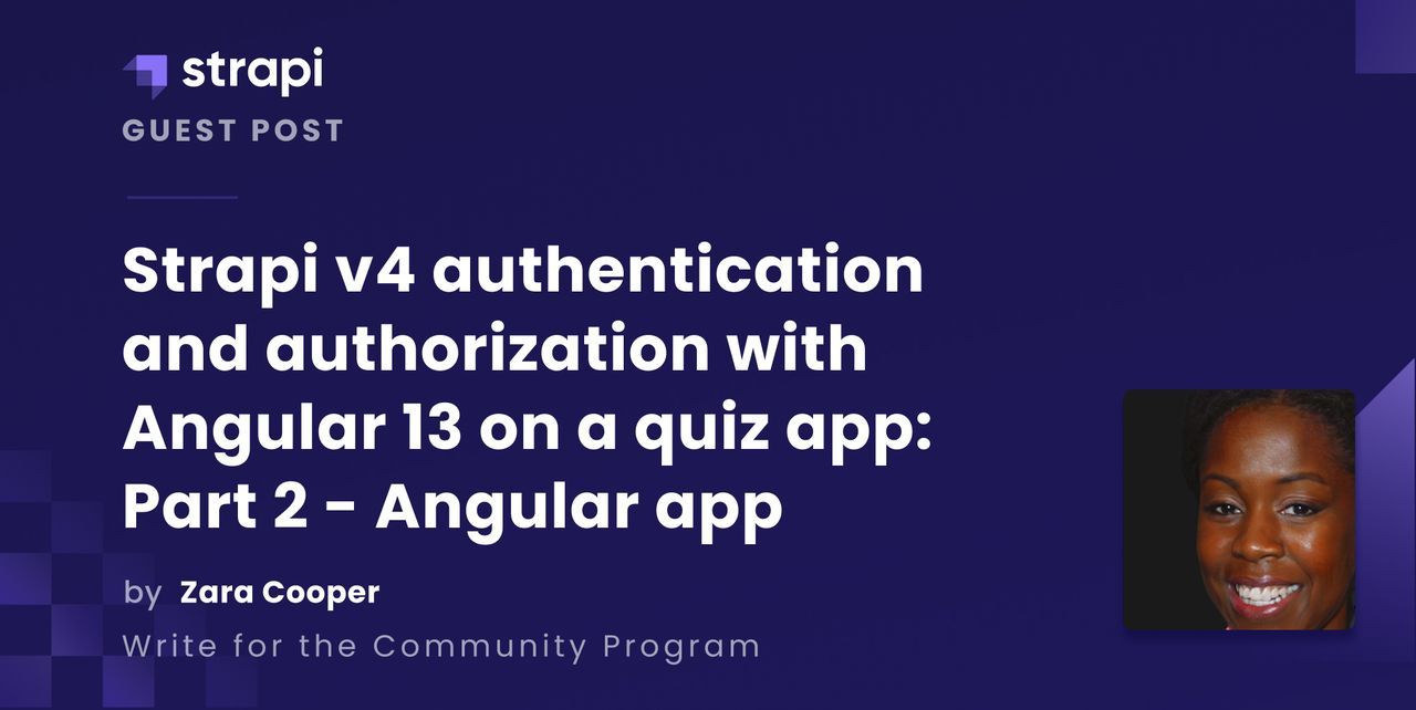 Strapi V4 Authentication And Authorization With Angular 13 On A Quiz App Angular App