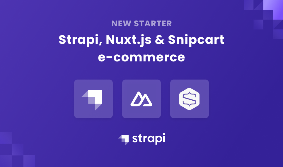 The Strapi Starter Nuxt.js e-commerce