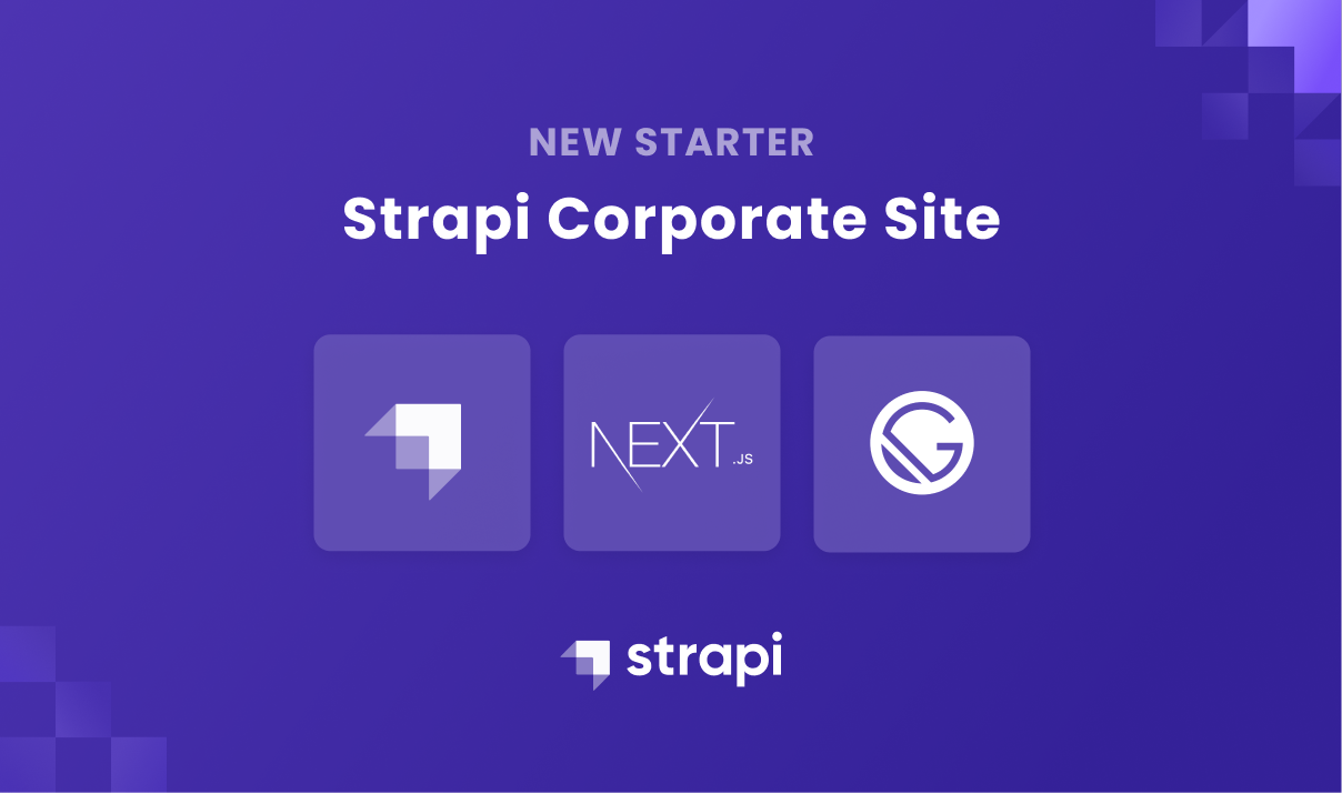 Strapi Corporate Starter for Next & Gatsby