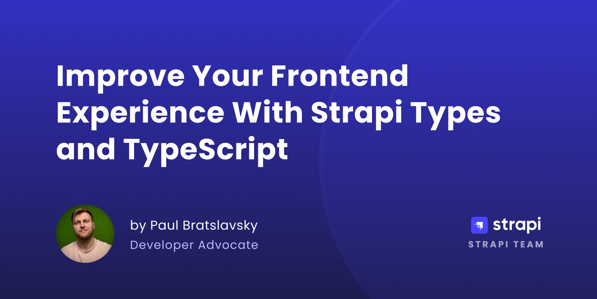 Improve Your Frontend Experience With Strapi Types And TypeScript