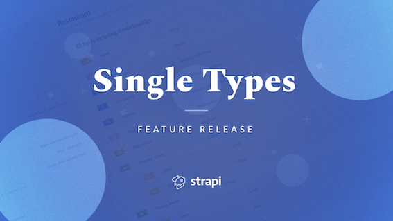Strapi beta.19 release - Single Types and UID field