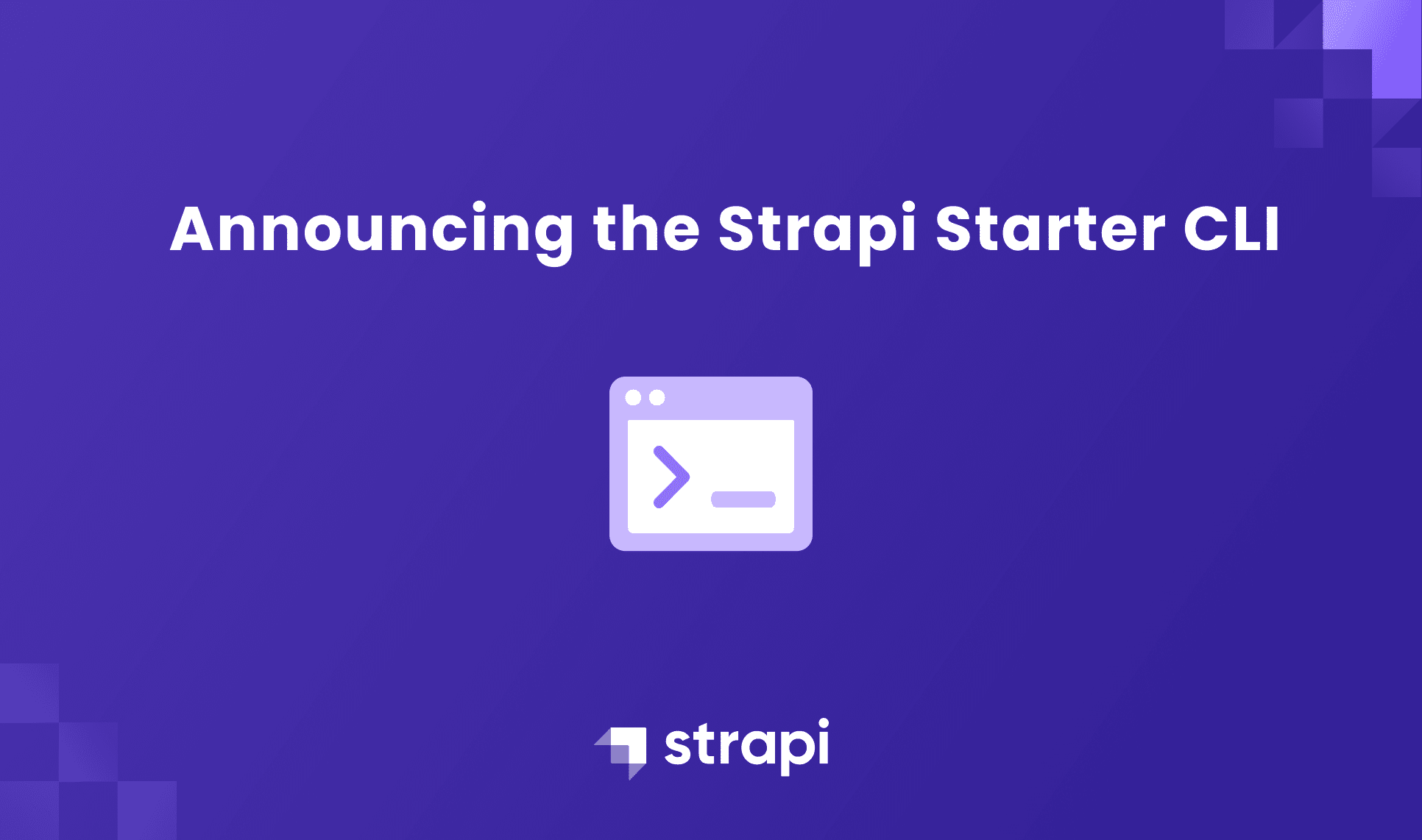 Announcing the new Strapi starter CLI